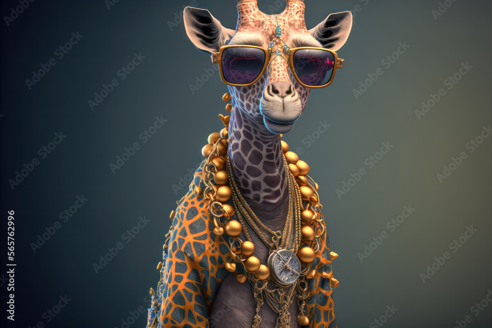 Animal Rapper Abstrakte Illustration Digital Art Hintergrund Background ...