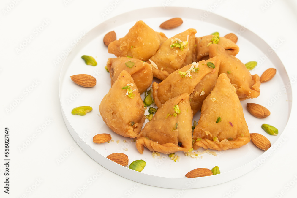 Samosa Gujia Mithai Also Called Gujiya, Pirukiya, Pirukia, Pedakiya ...