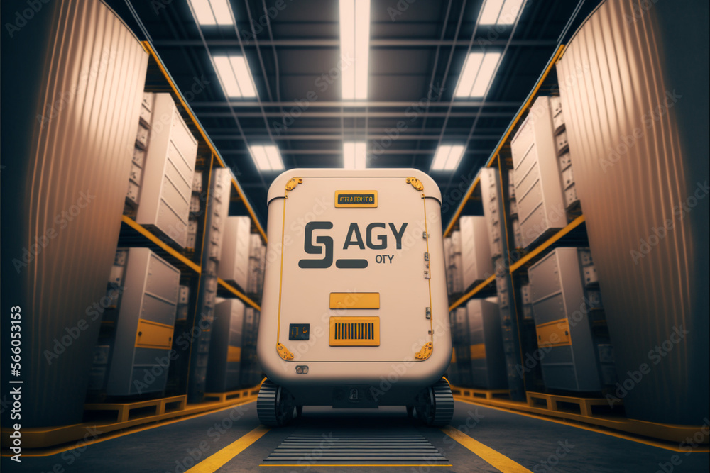 Concept of smart factory and 5G for industrial. Autonomous Robotic ...
