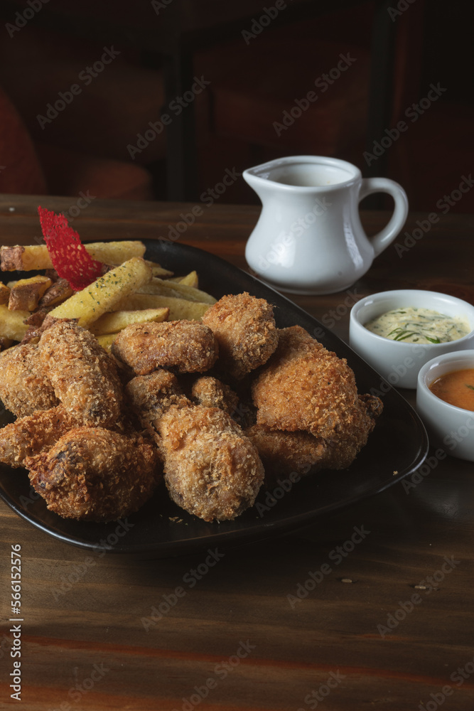 Alas de pollo y apio con salsa de búfalo Stock Photo | Adobe Stock
