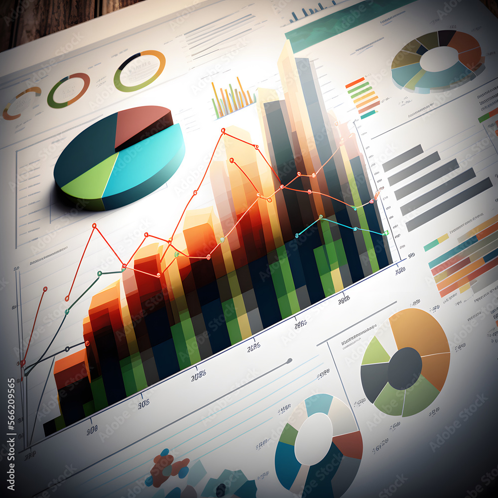 Ilustración de Stock Infographic dashboard. Charts, bars and diagrams ...