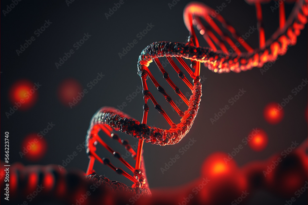 DNA Futuristic digital background, Abstract background for Science and ...
