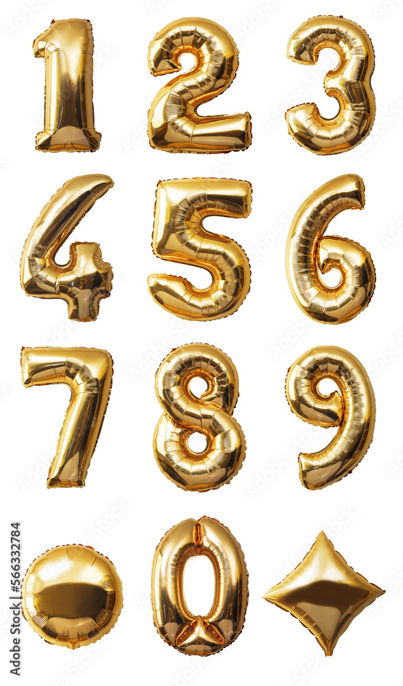 Balloons Numbers Stock Photo | Adobe Stock