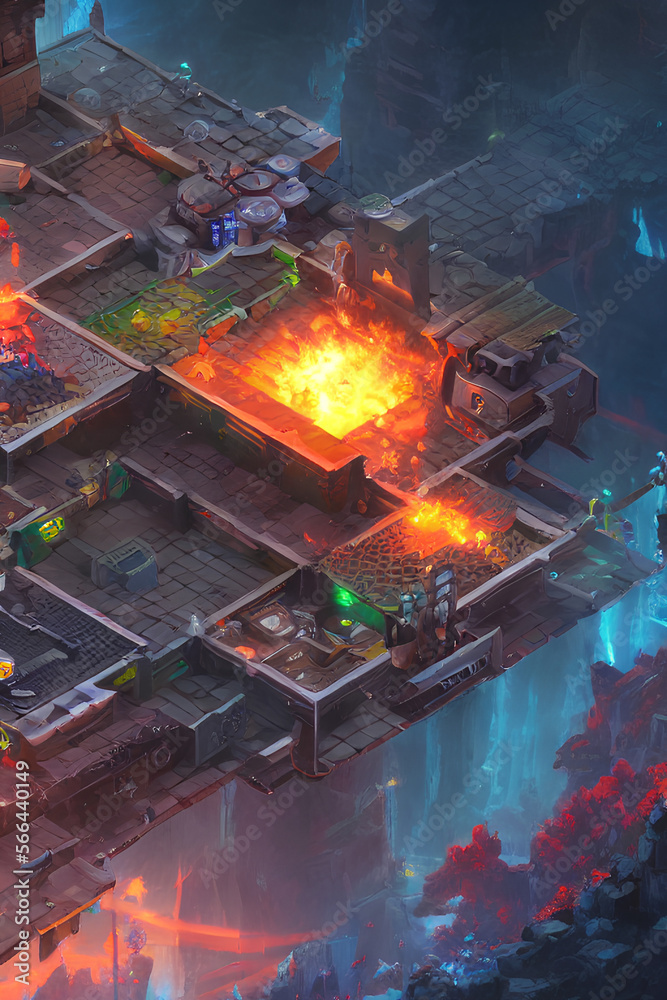 Fantasy Map Scenery (Mobile Games Style)- Background for Level Design ...