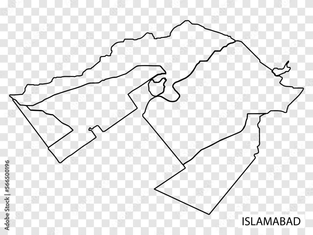 High Quality map of Islamabad is a the capital of Pakistan, with ...