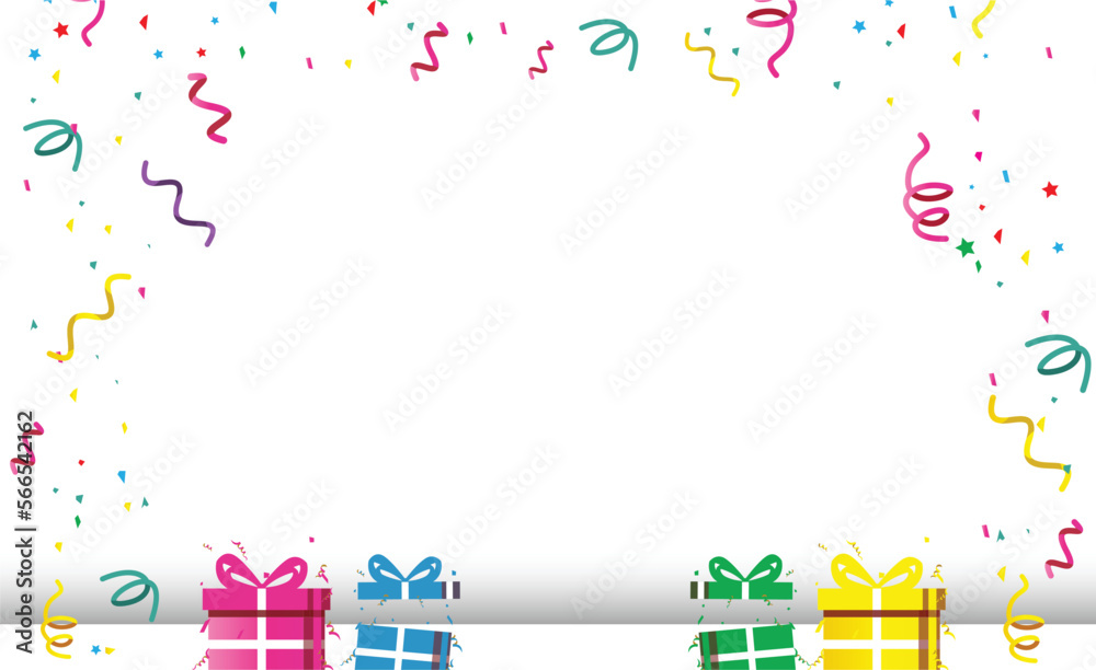 Birthday Confetti Border