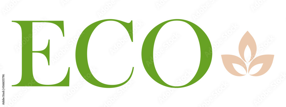 Organic eco natural bio vegan sticker label logo icon. Logo with a ...