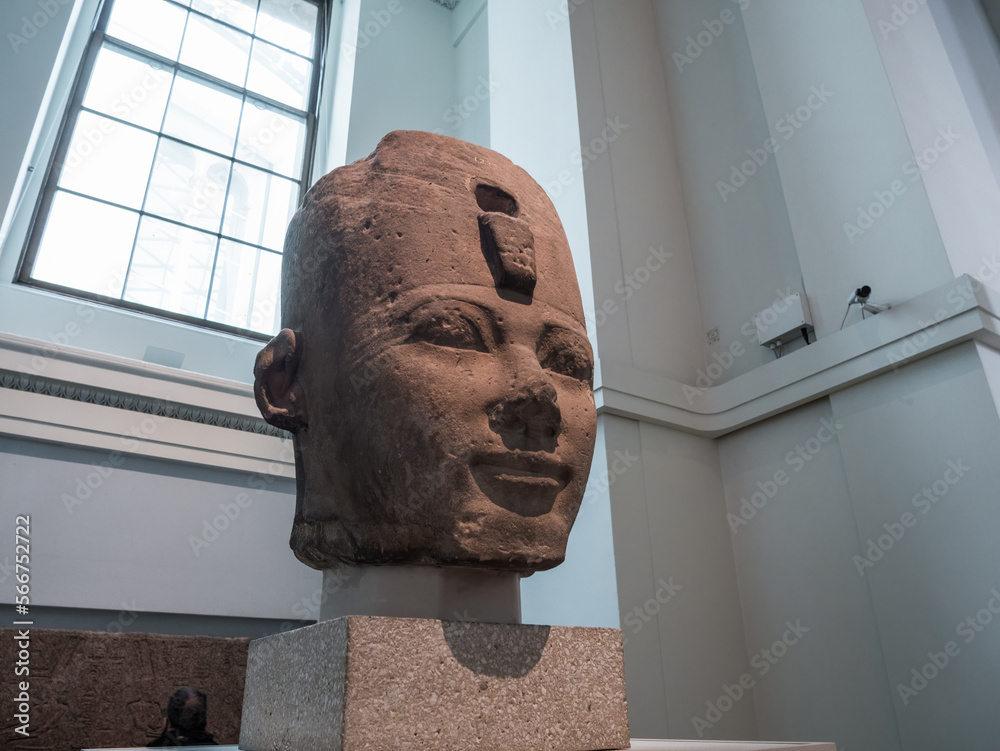 London, UK, January 28th 2023:Head of King Thutmose I, 18th Dynasty ...