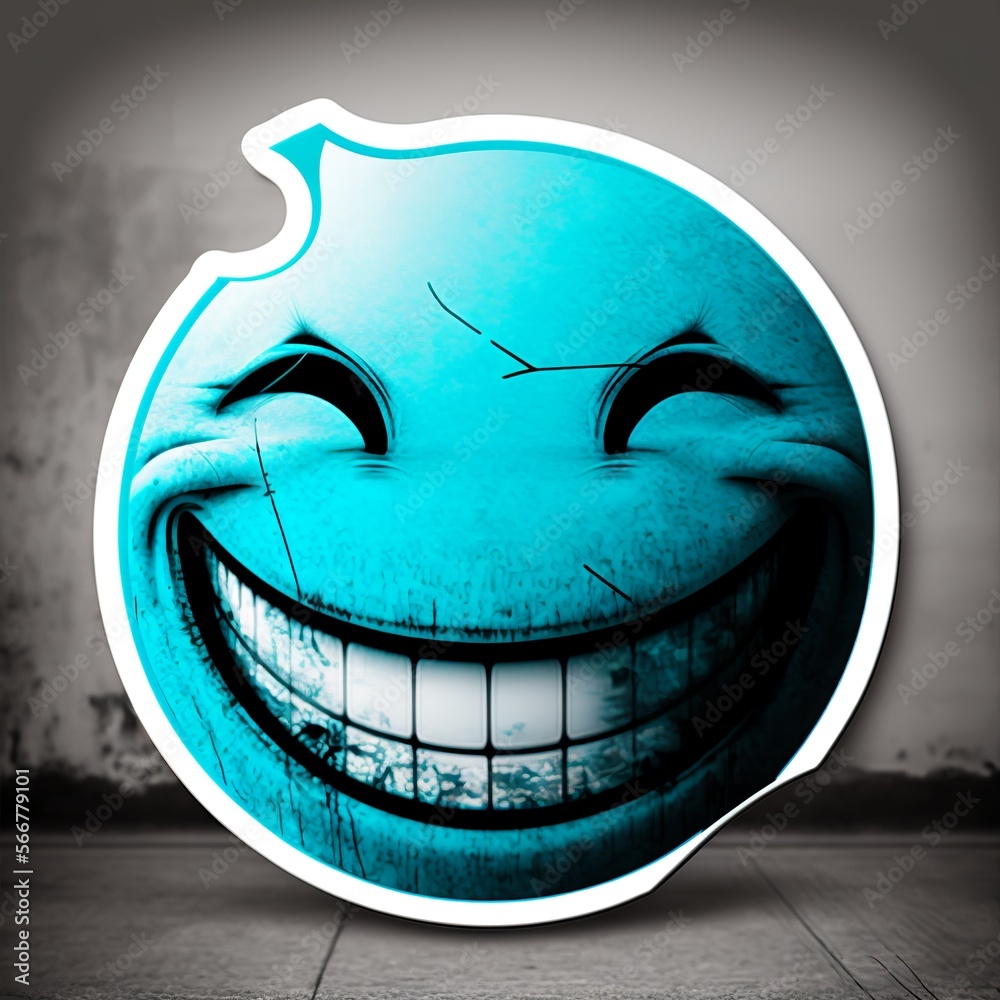 sticker smile,mysterious emoji icon phone smart teeth wide smile ...