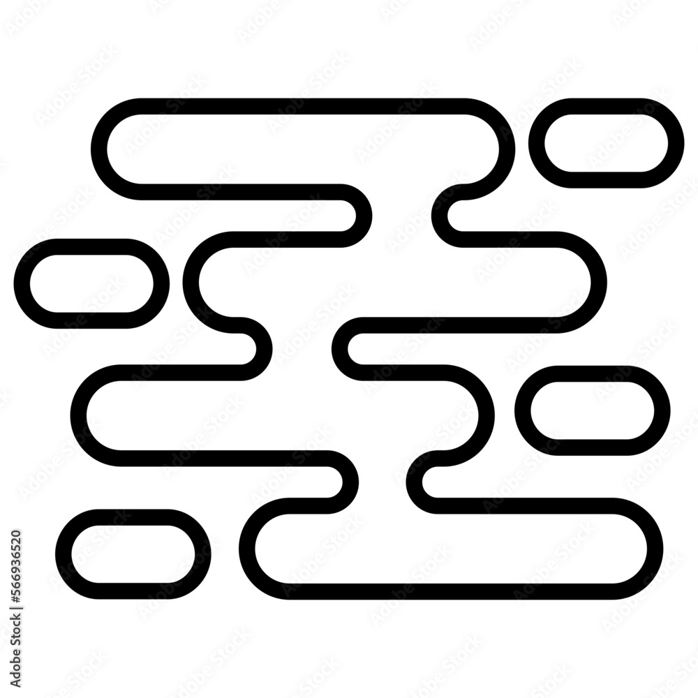 Outlined Abstract Shapes icon Stock Vector | Adobe Stock