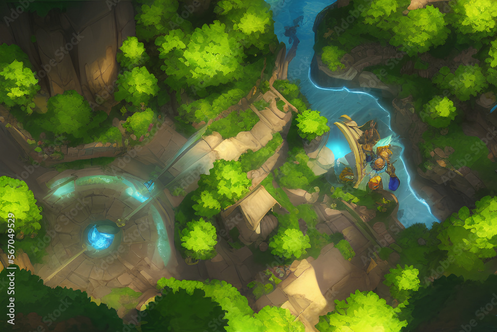 RPG Map Scenery (Mobile Games Style)- Background for Level Design, RPG ...