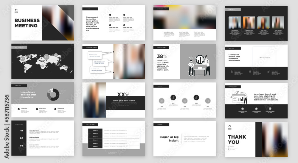 Clean, Minimalist Business and Pitch Presentation Template: 16 ...