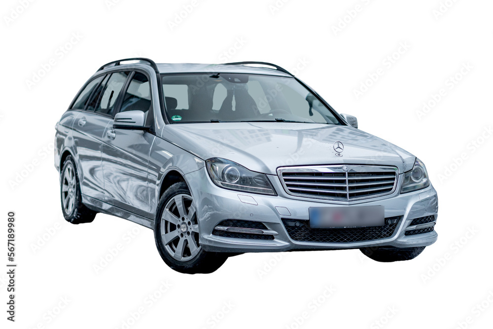 Mercedes Benz C200 Avantgarde - Estate german car, isolated, no ...