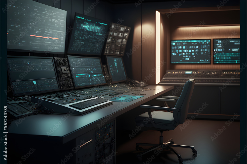 Television Control Room, Public-Relations Production Studio ...