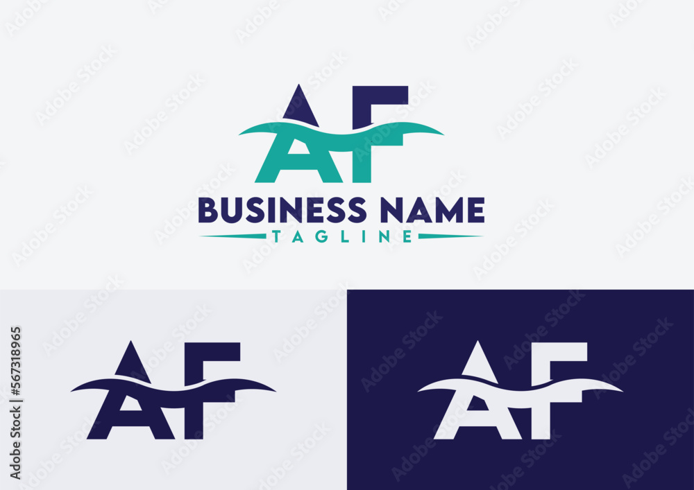 Letter AF logo design vector template, AF logo Stock Vector | Adobe Stock