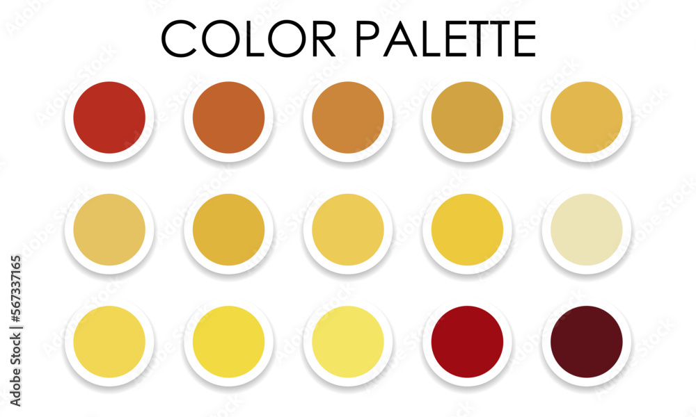 Sample color combinations. Color palette. Vector illustration Stock ...
