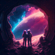 Couple, Lovers, Romance, Planets Free Stock Photo - Public Domain Pictures