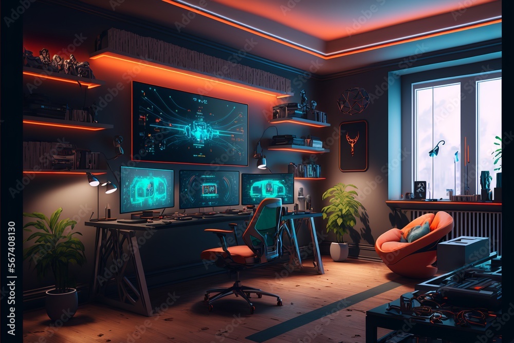 Gamer rooms, where the hottest players live, with high-tech machines ...