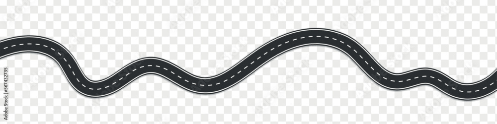 Top view on road map. Curve highway roadway. Vector infographic Stock ...