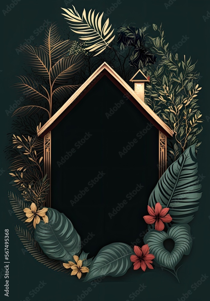 Invitation card for house warming party, modern, elegant, AI assisted ...