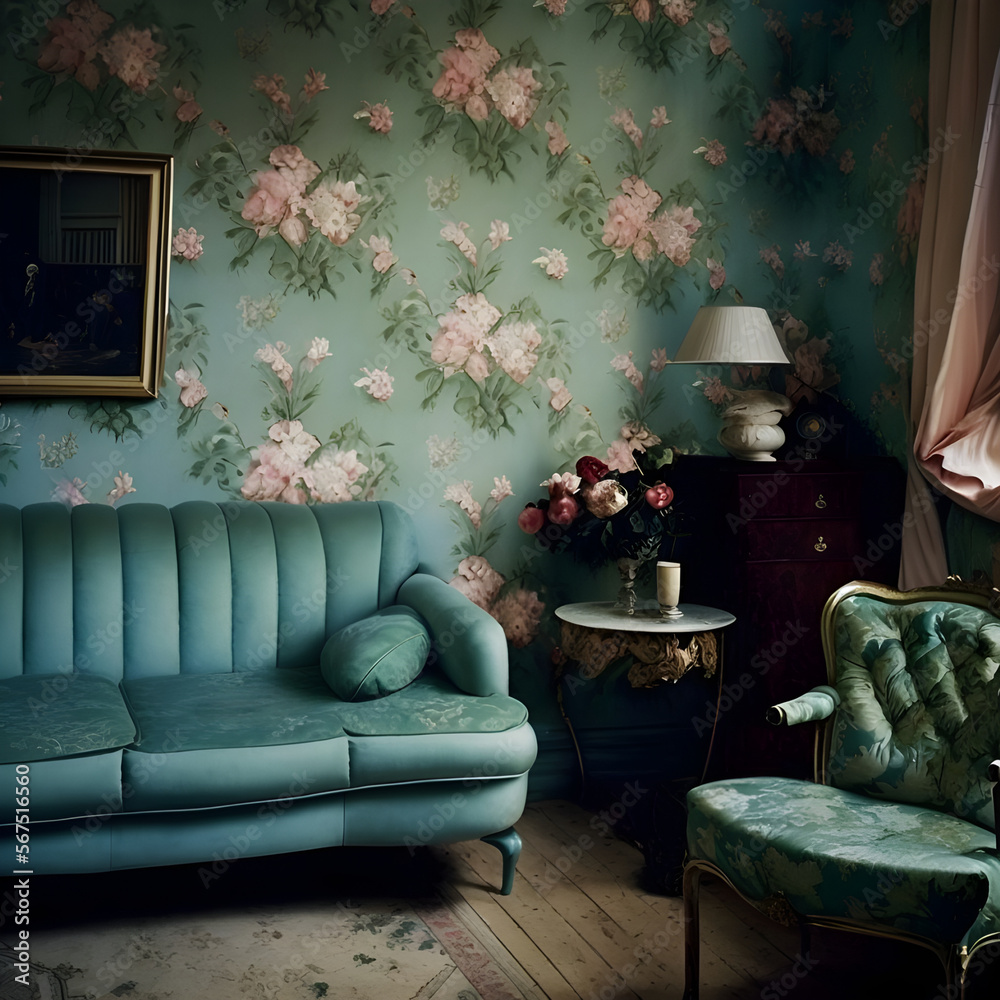 1950's mid century modern house interior, 1950s interior, vintage home ...