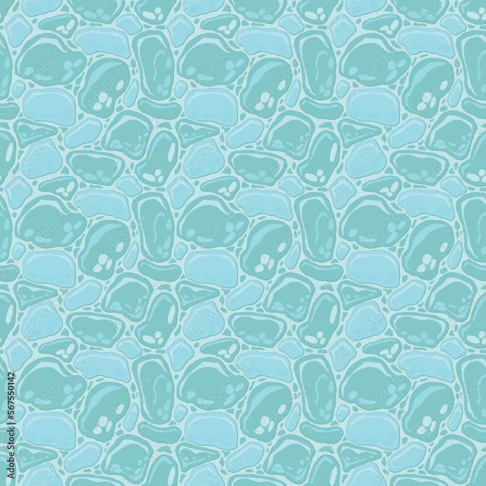 Cartoon game texture, ice surface seamless pattern. Game asset walls ...