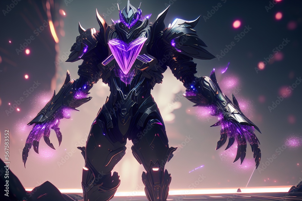 mecha cyberpunk armour titanium power suit ninja assassin Stock ...