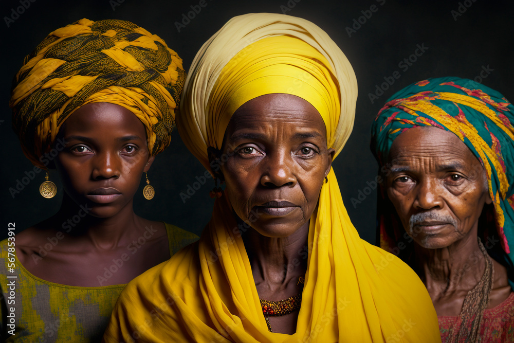 portrait of 3 stunning and beautiful women of different ages from the ...