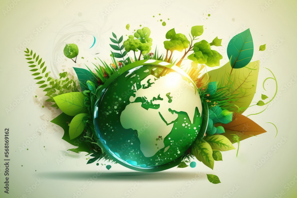 Environment, the idea of preserving a clean earth. Banner for World ...