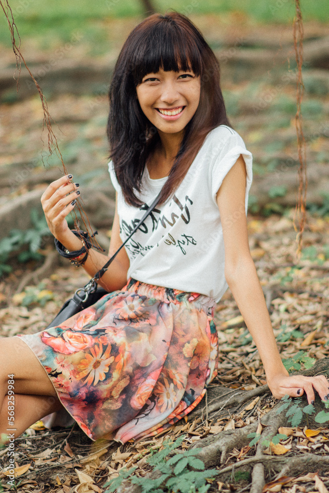 Cute skinny Thai lady boy Stock Photo | Adobe Stock