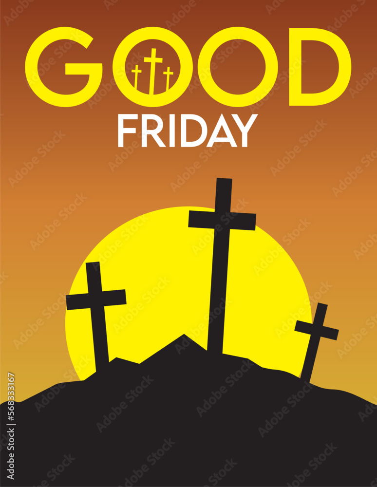 Good Friday banner and Poster. Good Friday is a Christian holiday ...