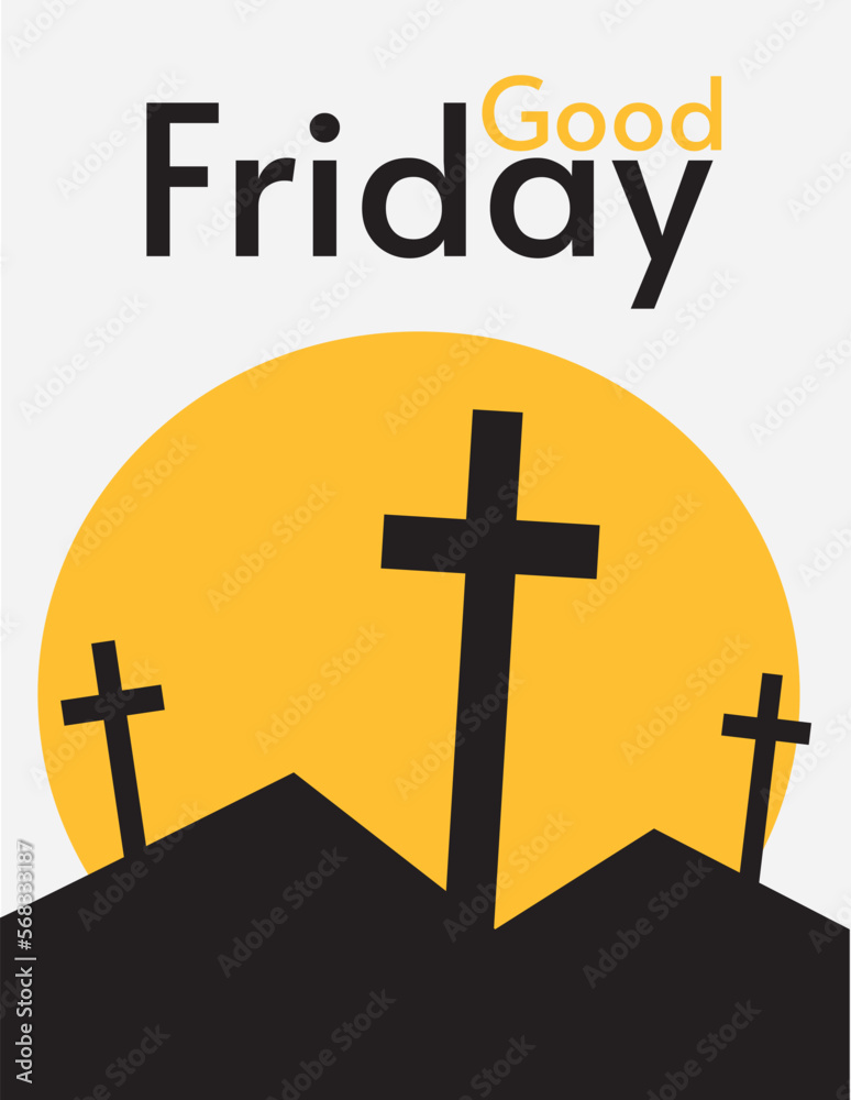 Good Friday banner and Poster. Good Friday is a Christian holiday ...
