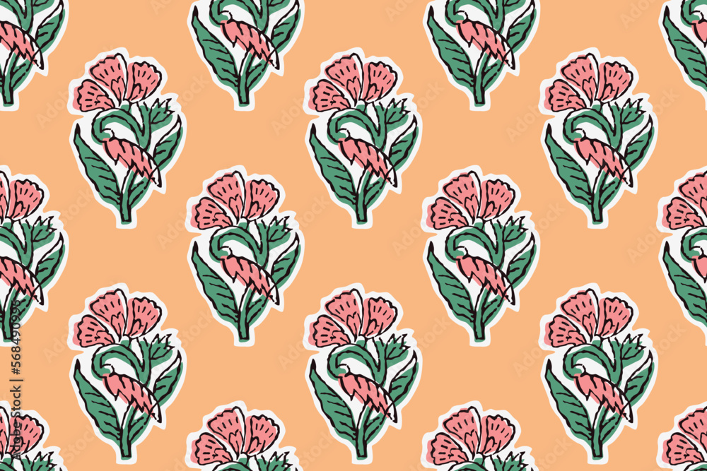 AJRAKH, SANGANER, BAGRU, FLORAL BLOCK PRINT, INDIAN PRINTS BOHO PRINTS ...