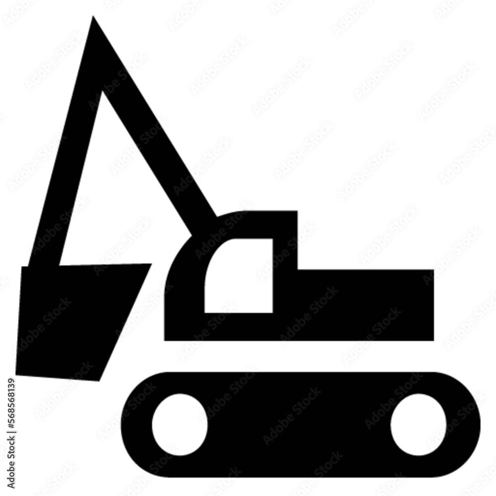 dozer vector, icon, symbol, logo, clipart, isolated. vector ...