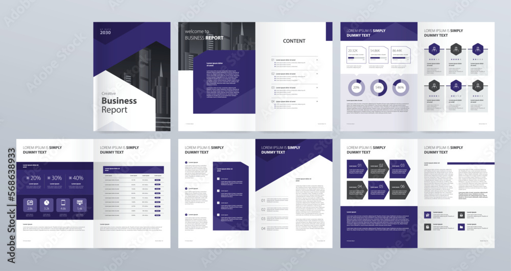 layout template for company profile ,annual report , brochures, flyers ...