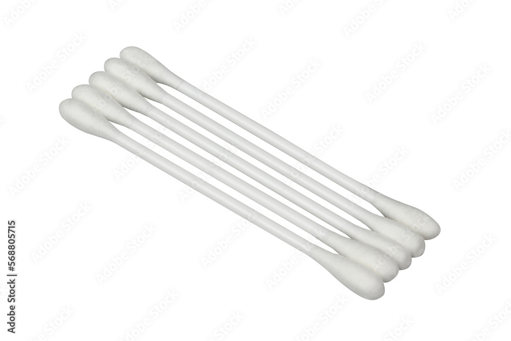 Cotton bud isolated on transparent background png file Stock Photo ...