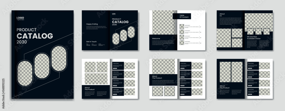 Modern product catalog design template, multipurpose product catalogue ...