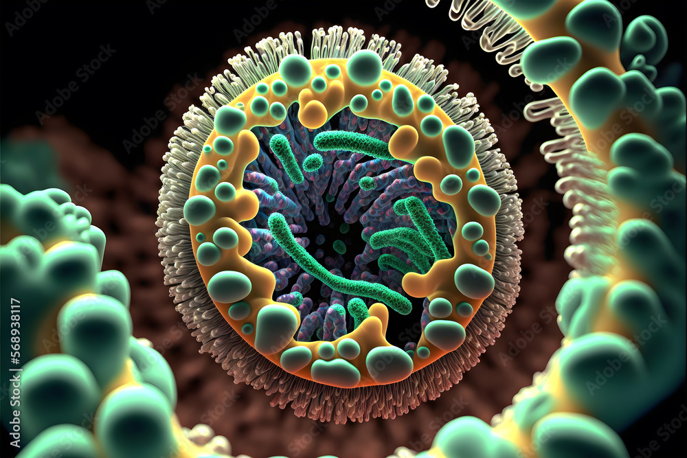 Virus, gérmenes y bacterias, tipos de microorganismos. Enfermedad o dolencia, células ...