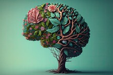 Brain Tree Illustration Free Stock Photo - Public Domain Pictures