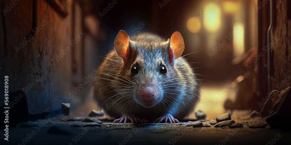 Fat Rat, Animal Portrait, Generative AI Stock Illustration | Adobe Stock