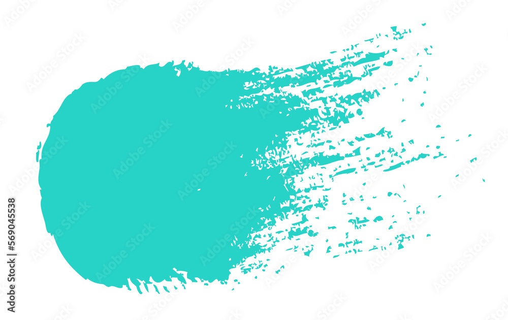 Ilustración de Stock Mancha brochazo de pintura color azul claro sin ...