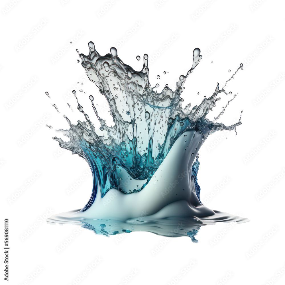 Water splash on transparent background. Splashing of water. Water ...