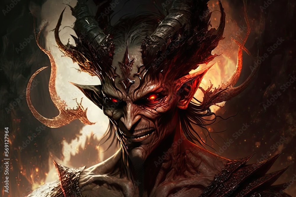 Stock-Illustration „A cunning and powerful demon, with the ability to ...