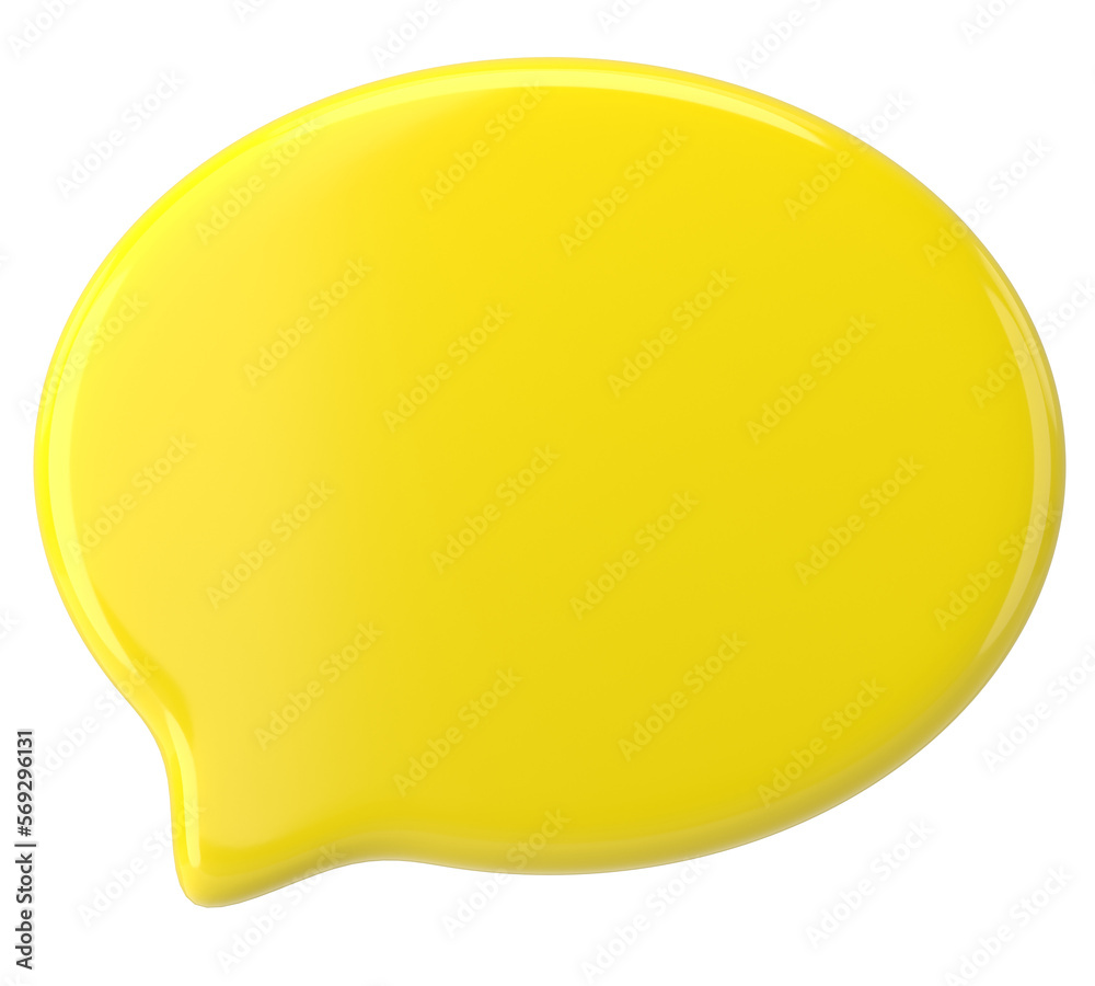 Speech bubble. Chat bubble. 3D . Stock Illustration | Adobe Stock