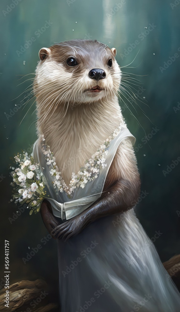 Photo Shoot of a Beautiful, Cute and Adorable Humanoid Otter in ...