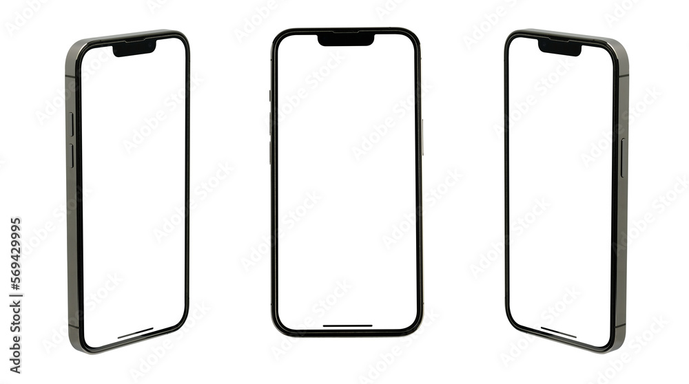 Foto de Stock Mockup of Iphone 13 pro max set Transparent - PNG ...