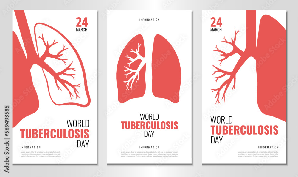 Vector Illustration of World Tuberculosis Day. Use as advertising ...