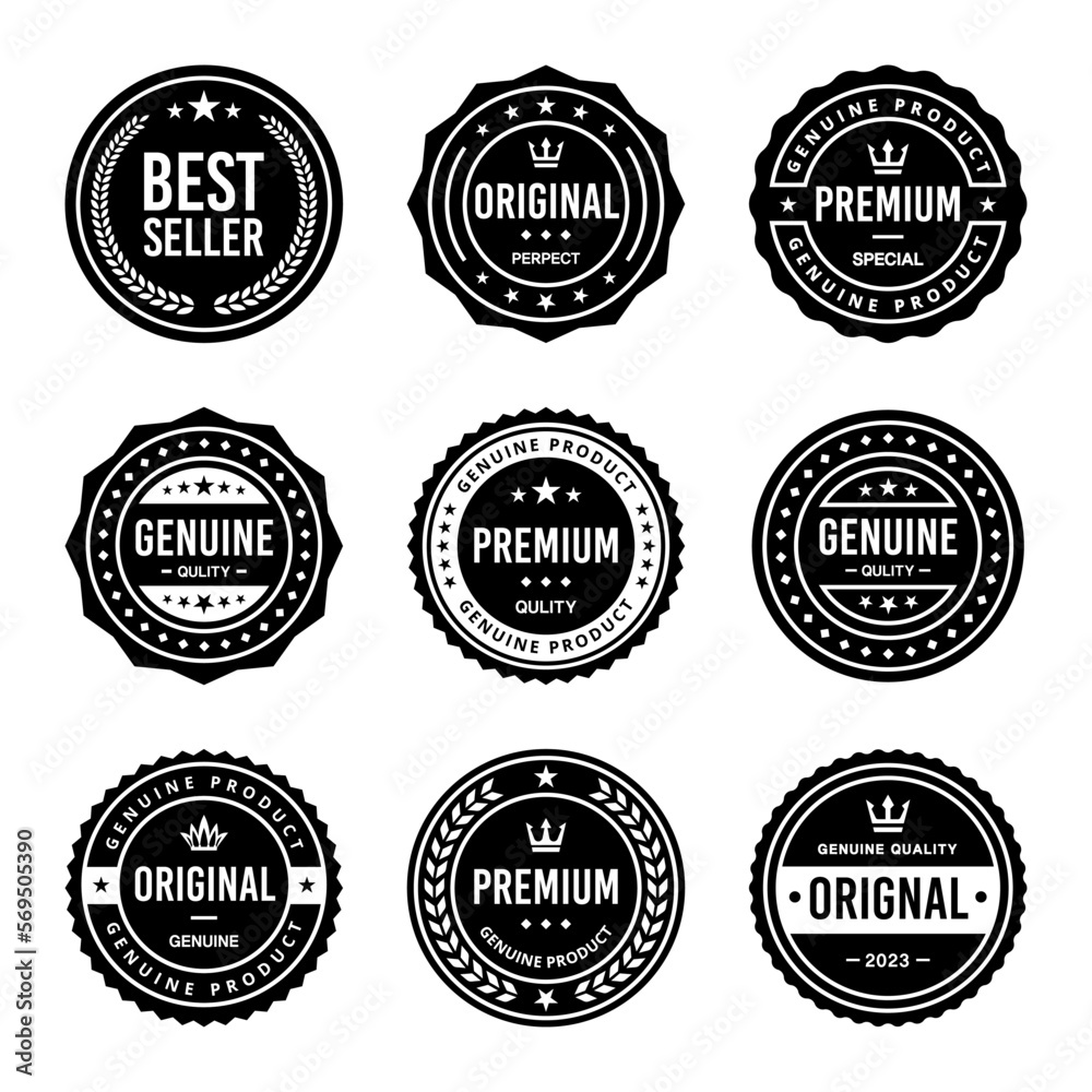 Classic Vintage Retro Premium Vector Badge, Emblem, Logo, Label ...