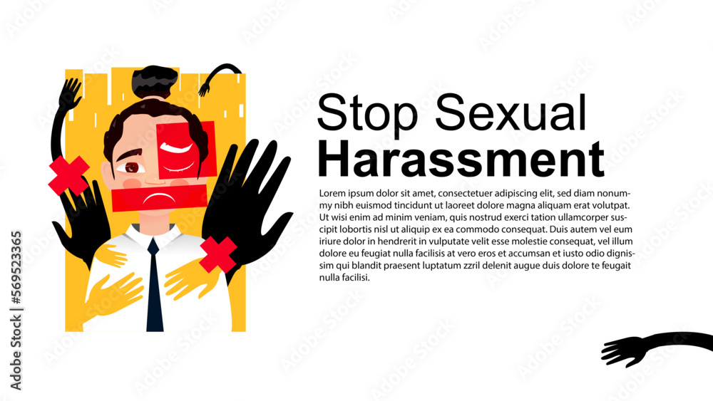 Vector illustration of teenage sexual abuse Stock Vector | Adobe Stock