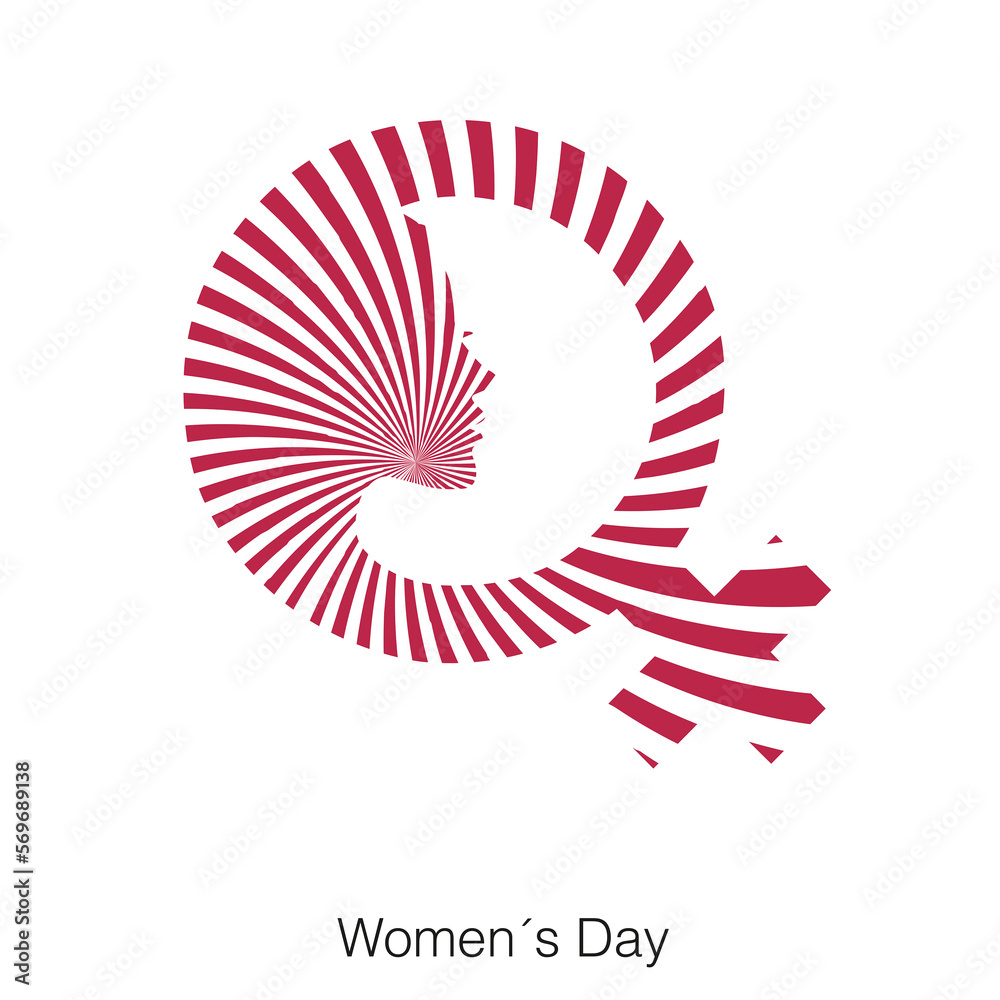 Ilustración de Stock Icono dia internacional de la mujer, 8 de Marzo ...